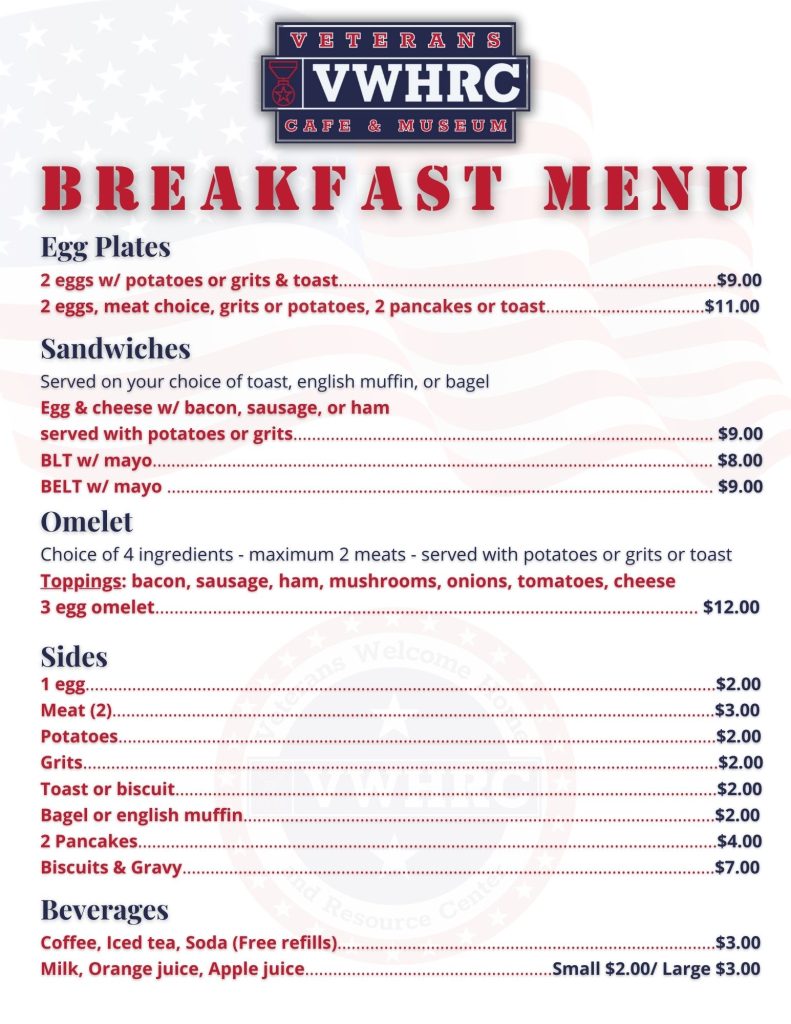 Veteran's Cafe & Museum - Veterans Welcome Home Resource Center